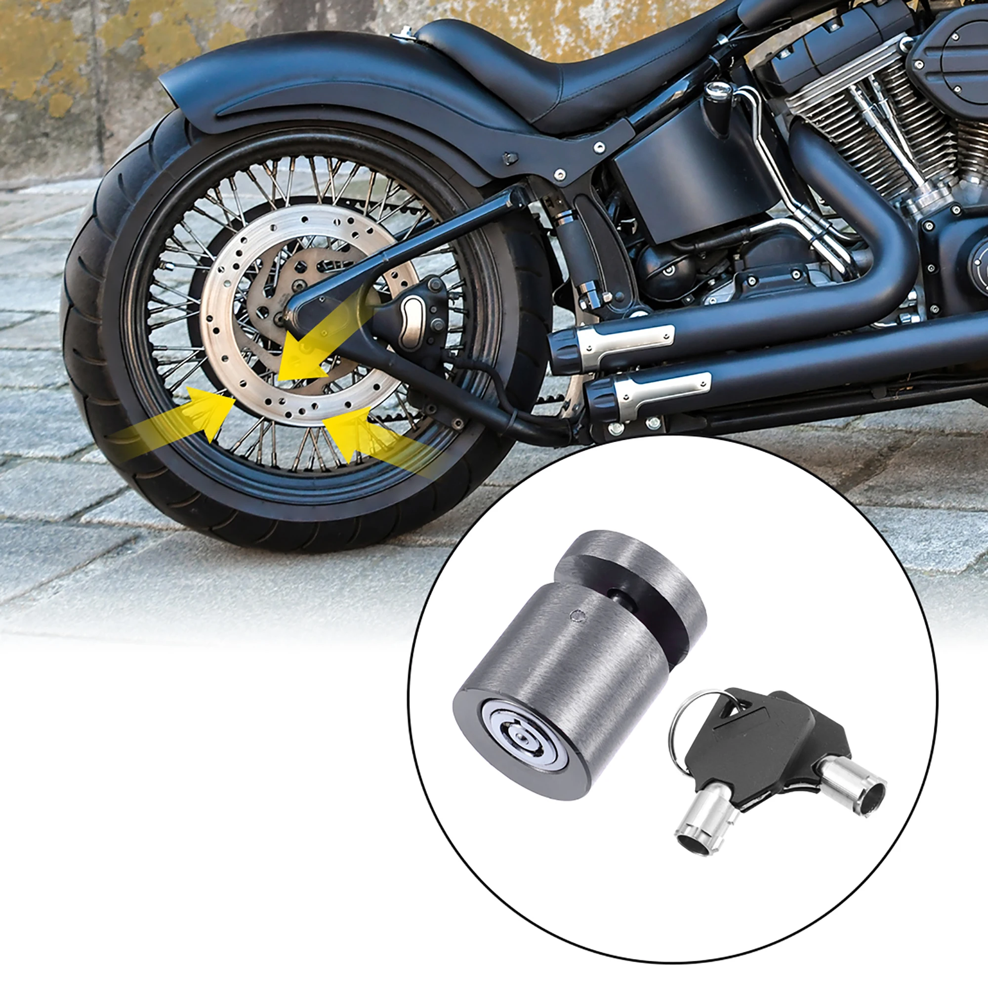1-Set-Motorcycle-Aluminium-Alloy-Scooter-Brake-Wheel-Anti-Thief ...