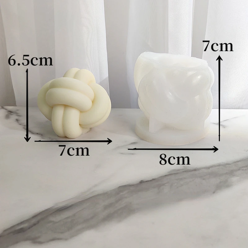 Grand moule en silicone pour bougie en fil de laine grossier,bougie à ...