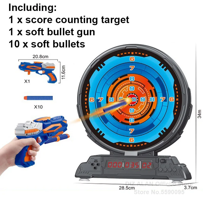 Score Target для пистолетов Nerf, детские мягкие пули, аксессуары для ...