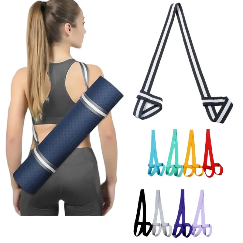 Yoga-Mat-Belts-Strap-Adjustable-Sling-Shoulder-Carry-Belt-Exercise ...