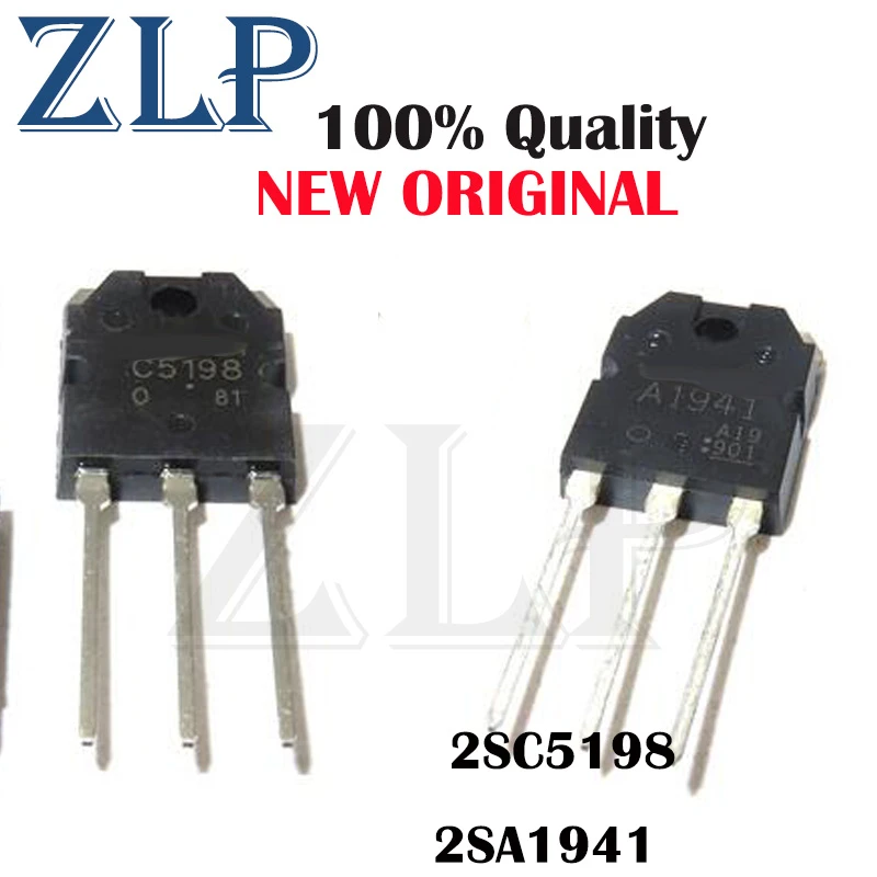 10PCS 5pairs 2SC5198 2SA1941 TO3P (5PCS A1941 + 5PCS C5198) TO 3P Power ...