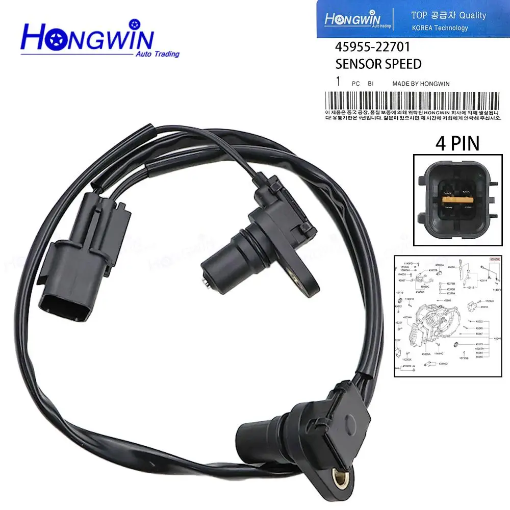 45955-22701 Transmission Speed Sensor For HYUNDAI ACCENT 1.5L L4 DODGE ...