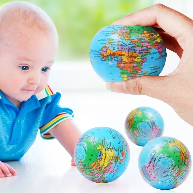 Globe-Toy-PU-Foam-Globe-Decompression-Toy-Teaching-Elastic-Ball ...