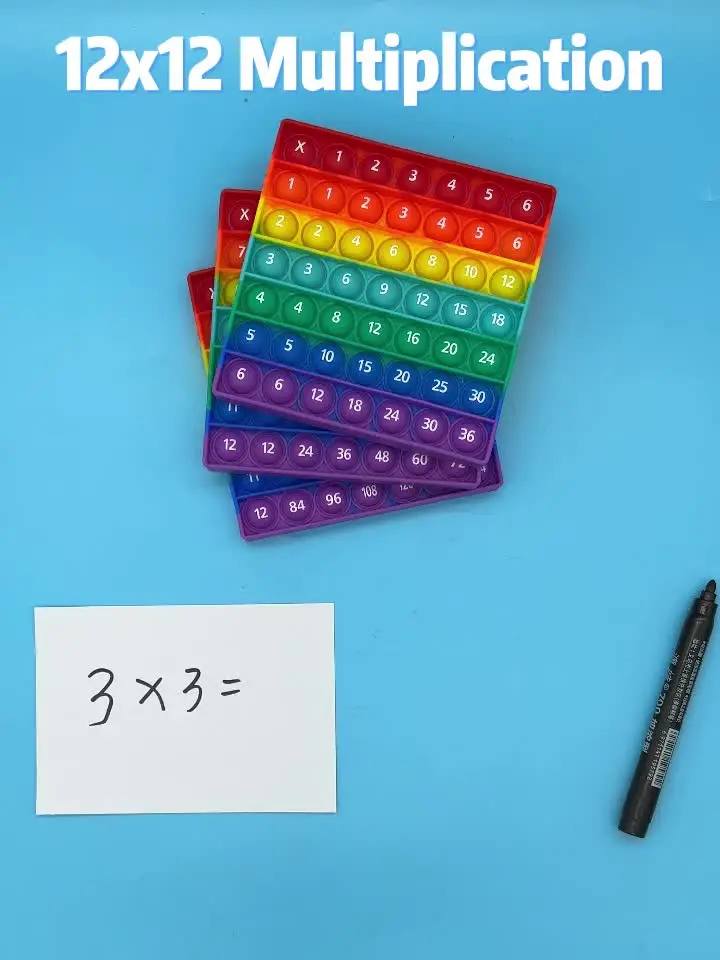 Classroom Math Manipulative Multiplication Pop Board - 12x12 Math ...