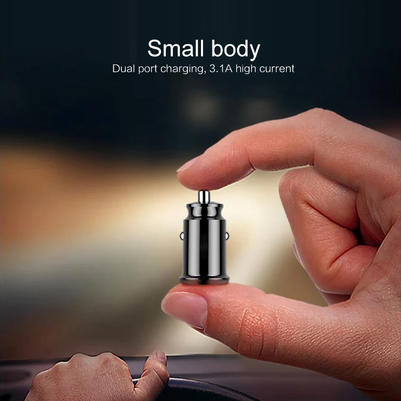 Smallest Mini Usb Car Charger Adapter 4.8a Car Cigarette Lighter Socket ...