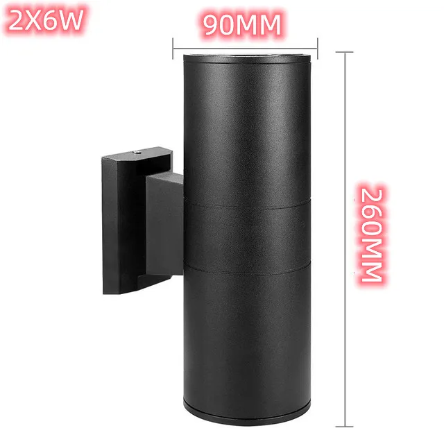 Double Head LED Cylinder Up-Down Wall Lights