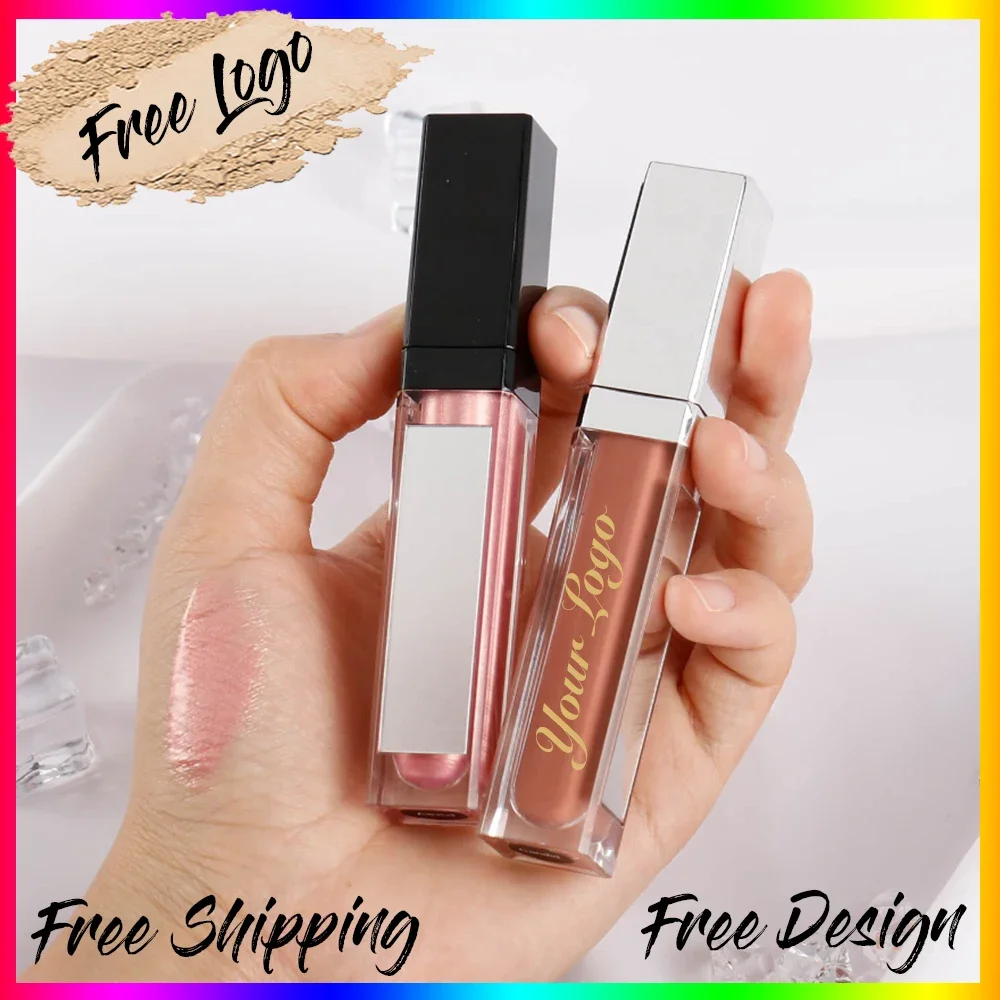 Lip-Gloss-with-Led-Light-and-Mirror-Private-Label-Lipstick-Liquid-Shiny ...