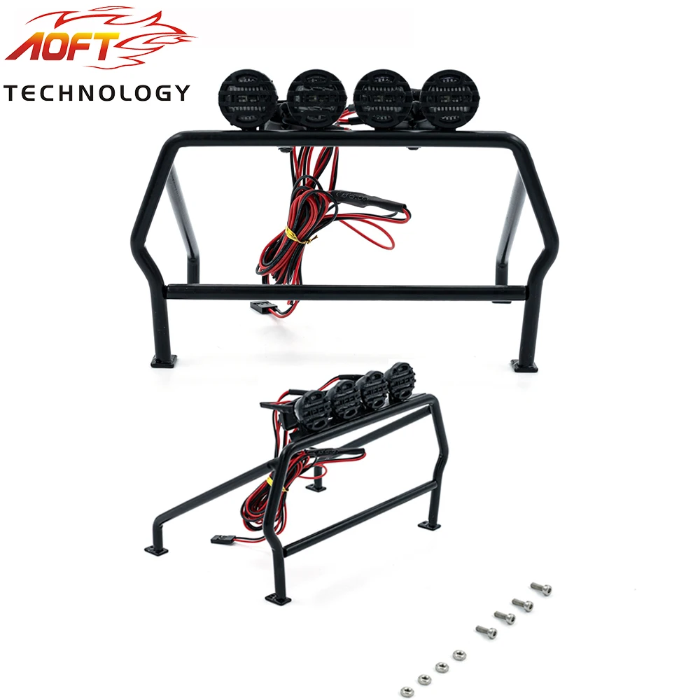 Universal-Metal-Simulated-Roll-Cage-for-1-10-RC-Car-Axial-SCX10-D90 ...