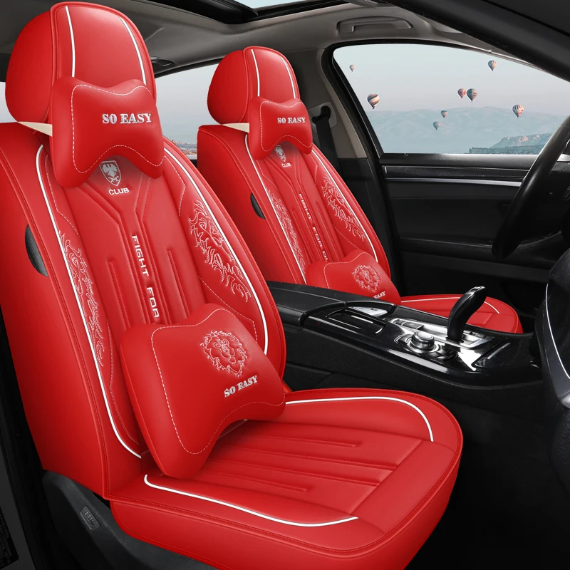 A-Set-of-High-Quality-Universal-Leather-Car-Seat-Covers-For-Volvo-S60L ...