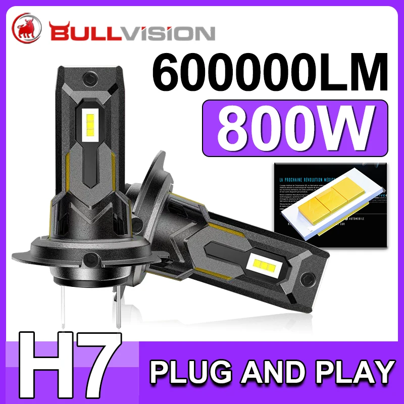 600000LM-H7-LED-Headlight-Canbus-No-Error-800W-6000K-H7-Car-Headlight ...