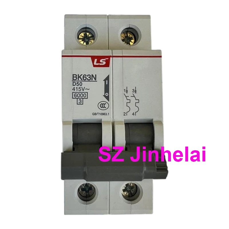 LS BK63N 2P New Original C D type Circuit Breaker 1A 2A 3A 4A 6A 10A 16A 20A 25A 32A 40A 50A 60A ...