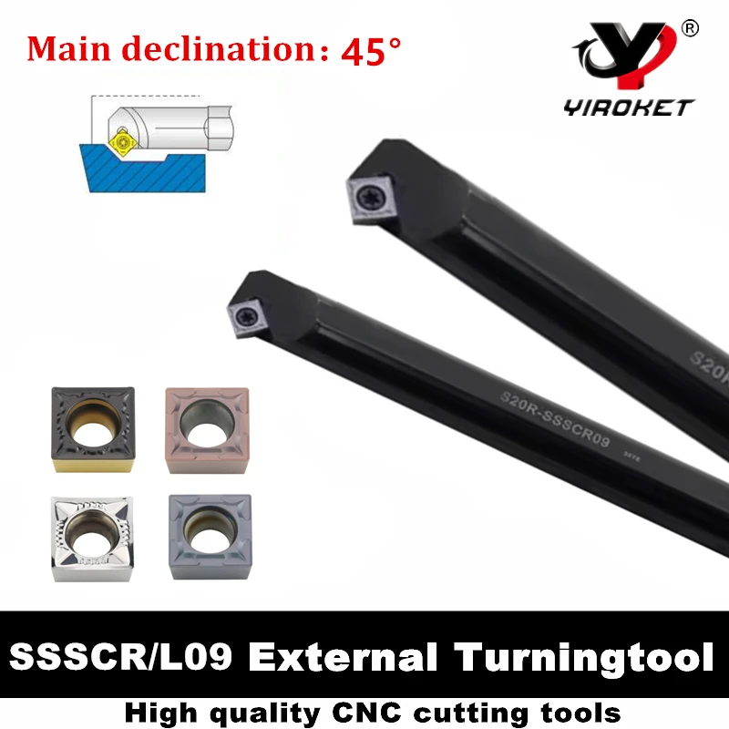YIROKET-SSSCR-Lathe-turning-tool-S12M-SSSCR09-S25S-SSSCL09-CNC-Internal ...