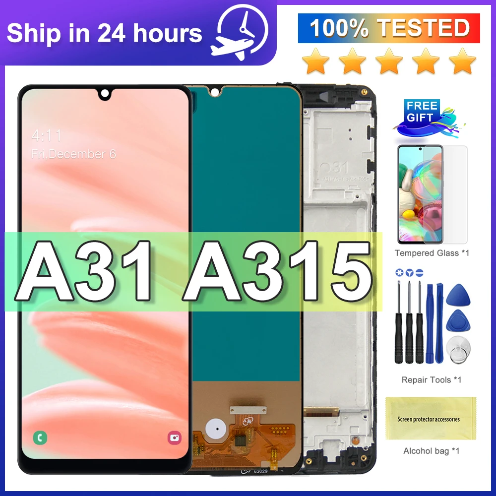 6.4" Super AMOLED For Samsung Galaxy A31 LCD Display Touch Screen ...