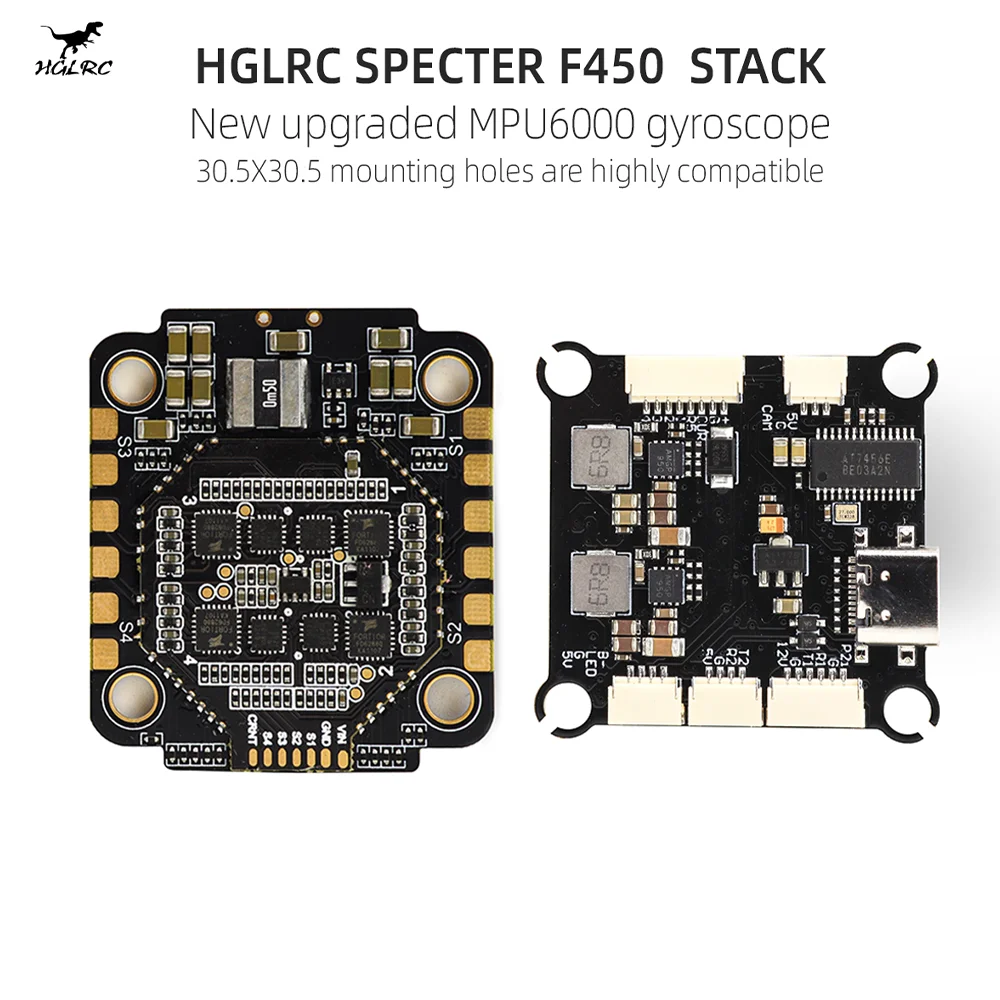 HGLRC SPECTER F450 STACK MPU6000 F405 Flight Controller BLHELI_S 50A ...