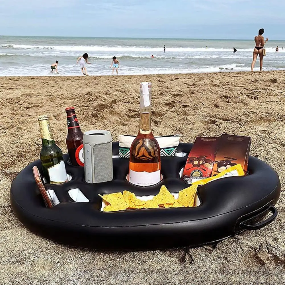 Inflatable-Tray-Inflatable-Swimming-Ring-Floating-Cup-Holder-PVC ...