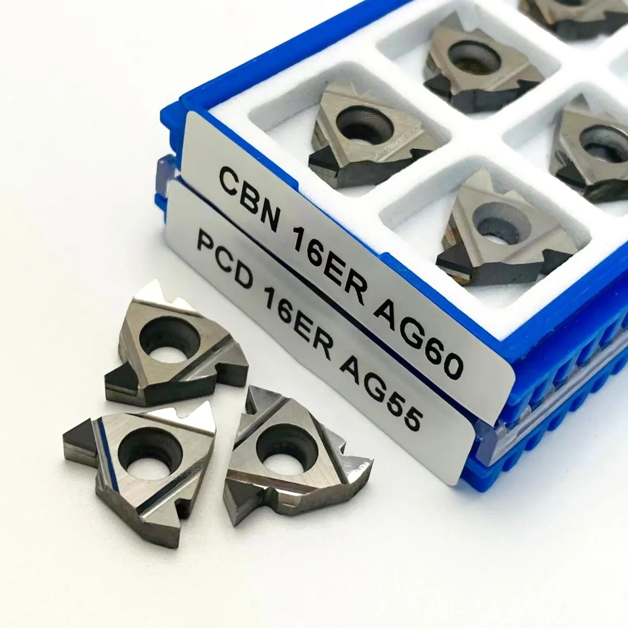 PCD-CBN-16ER-A60-16ER-A55-16IR-AG60-16IR-AG55-thread-diamond-insert ...