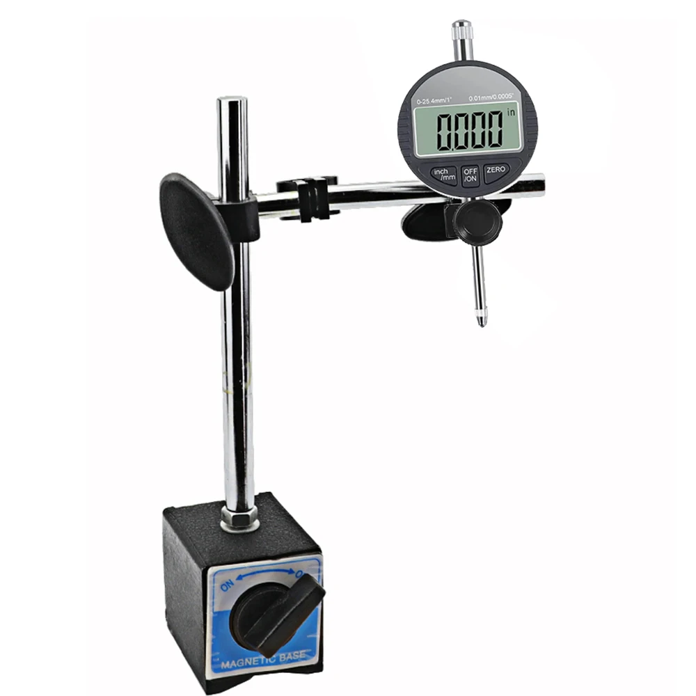 Magnetic-Base-Holder-With-Double-Adjustable-Pole-For-digital-Indicator ...
