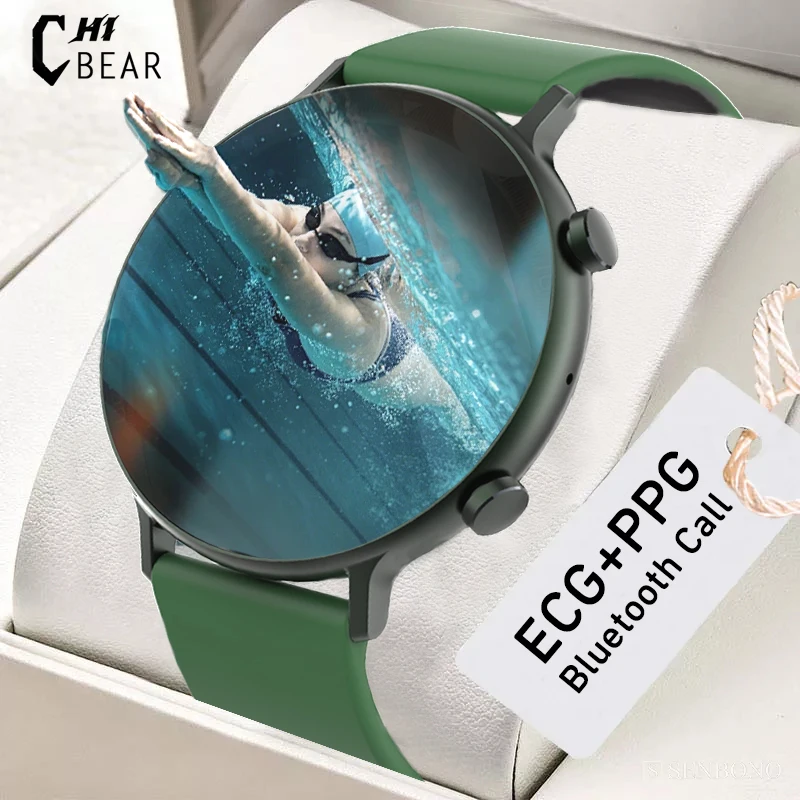 ChiBear-ECG-PPG-Bluetooth-Call-Smart-Watch-Women-IP67-Waterproof-Heart-Rate-Monitor-Men ...