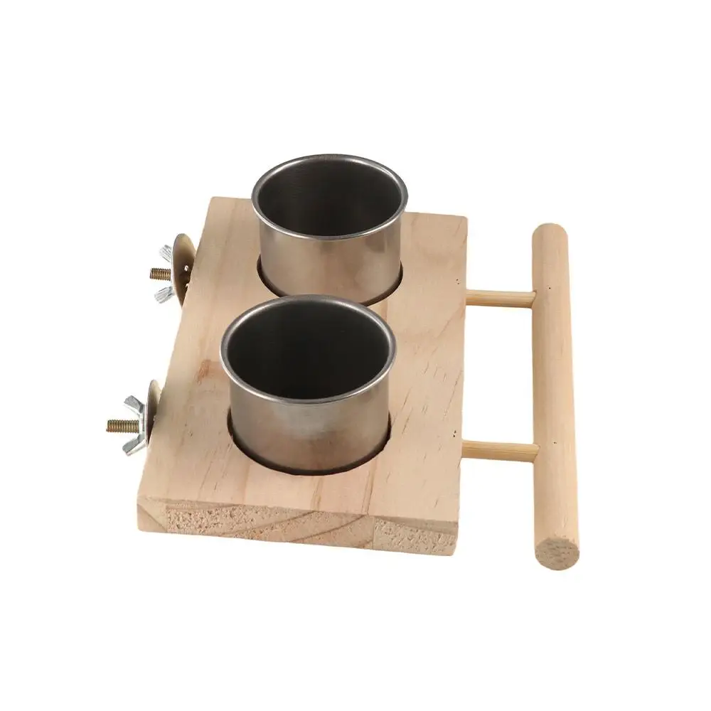 2 in 1 Bird Feeding Dish Cups Multifunctional with Clamp Holder Hanging ...
