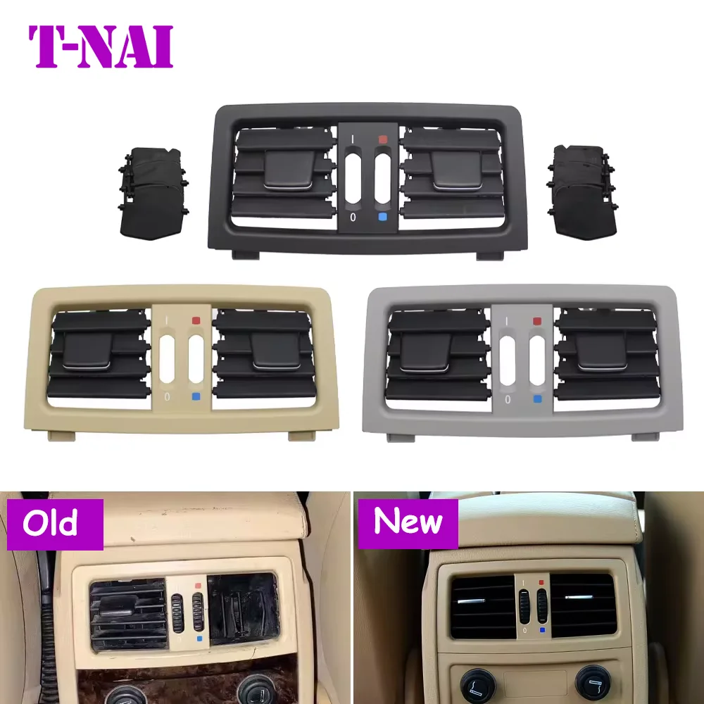 Rear-Air-Conditioner-AC-Vent-Grille-Outlet-Cover-Panel-For-BMW-5-Series ...