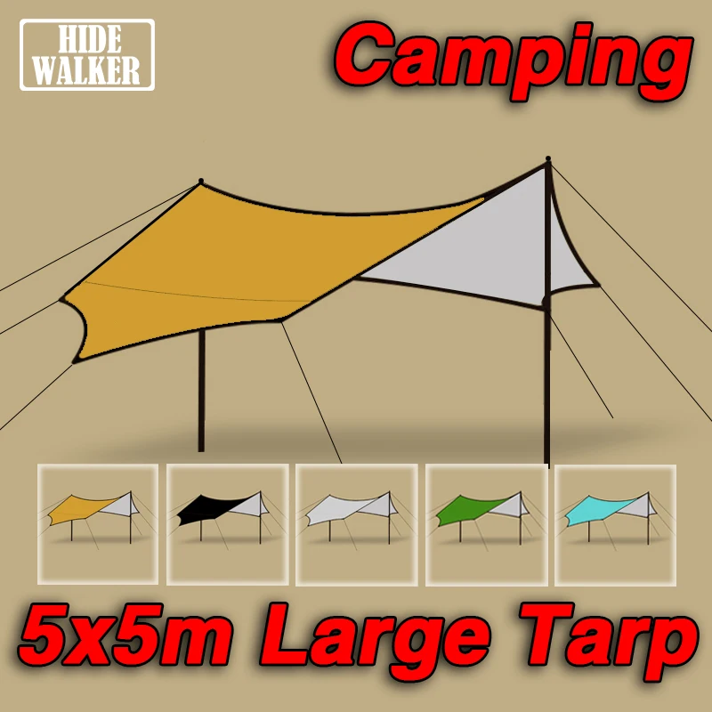 5-1x5-1m-Large-Tarp-Tent-Octagon-Sunshade-Awning-5-x-5-Outdoor-Camping ...