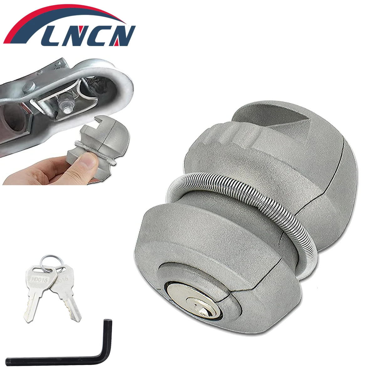 Trailer-Part-Coupling-Lock-Hitch-Ball-Lock-Tow-Caravan-Anti-Theft ...