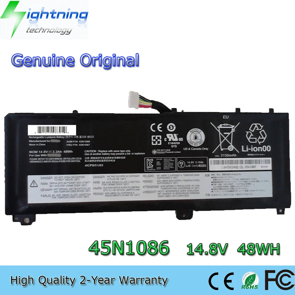 New-Genuine-Original-45N1086-14-8V-48Wh-Laptop-Battery-for-Lenovo ...