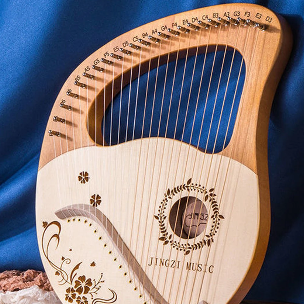 Lyre-16-string-small-harp-easy-to-learn-small-lyre-mahogany-portable ...
