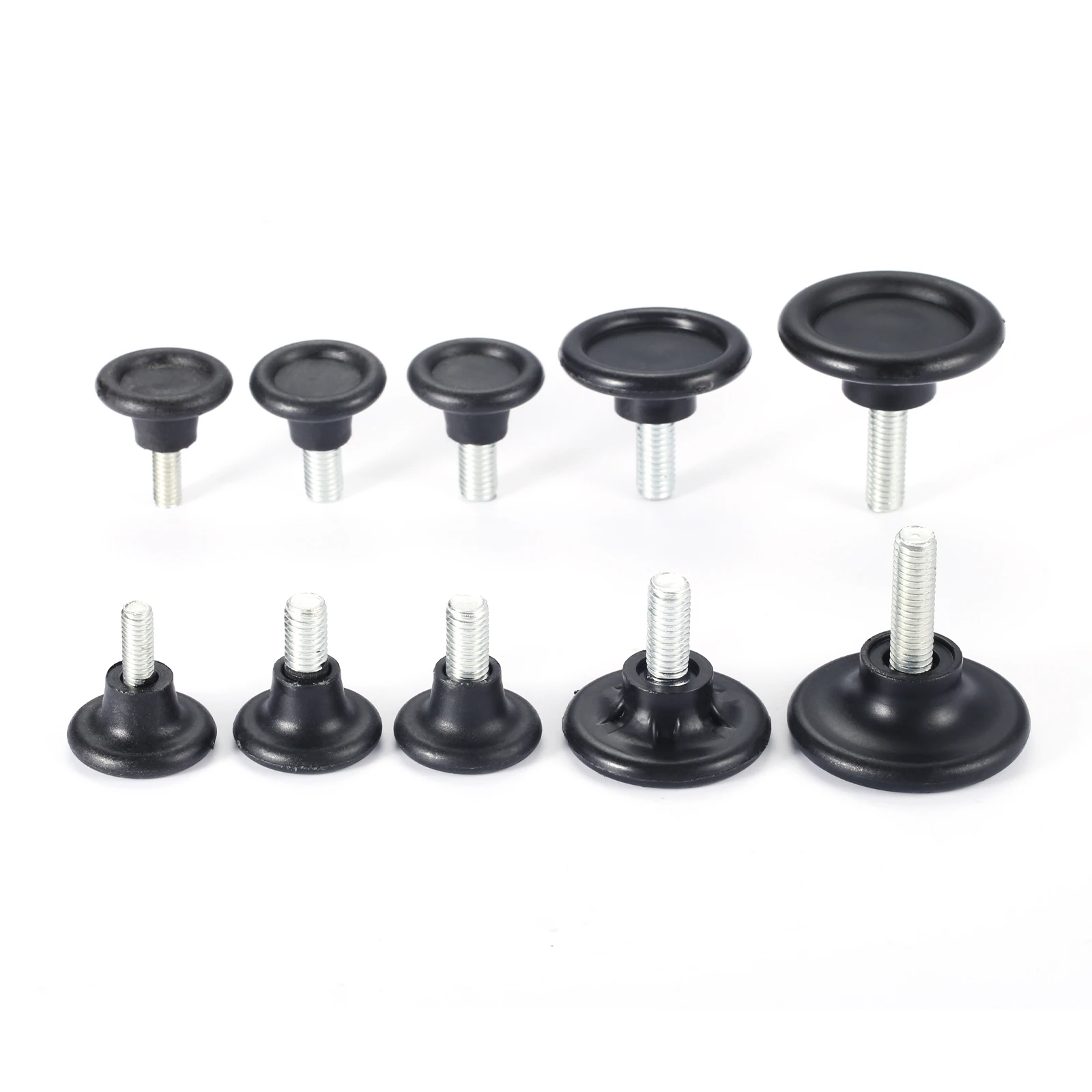 10-5-Pcs-M6-M8-Adjustable-Feet-Pad-Screw-Furniture-Glide-Leveling-Feet ...