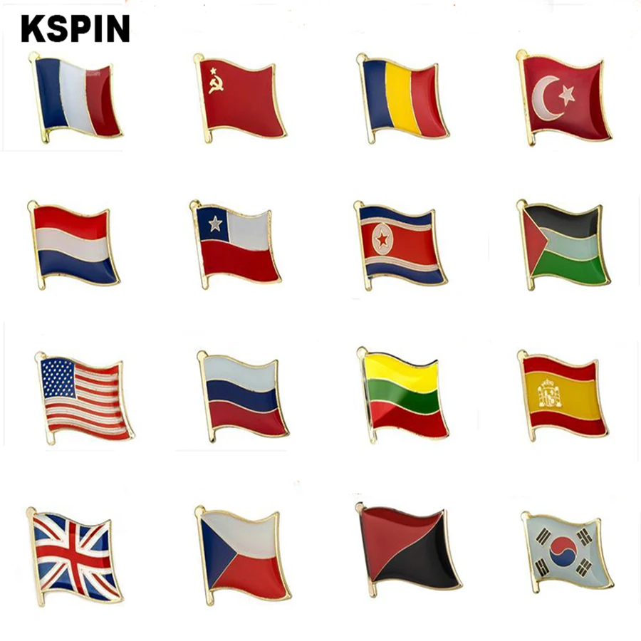 Metal-Country-Flag-Pin-Badge-Set-Rozet-Chapas-Metalicas-Pins-Icon ...