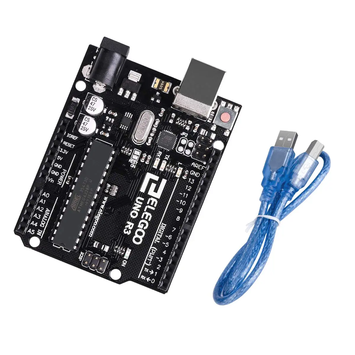 Elegoo Uno R3 Board Atmega328p With Usb Cable Arduino Compatible For Arduino