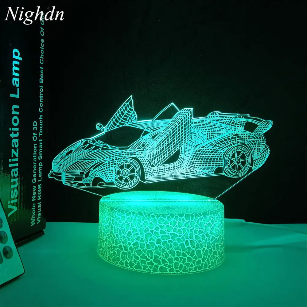 3D-Illusion-Lamp-USB-LED-Race-Car-Night-Light-7-Color-Changing-Bedroom ...