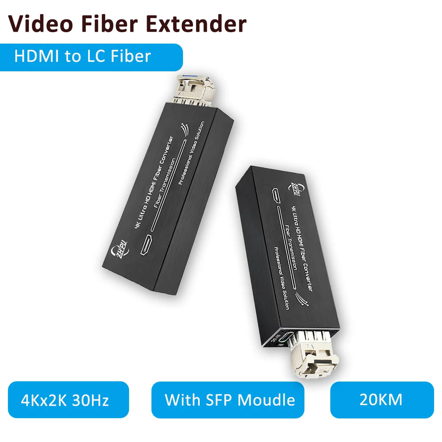 Mini-4K-HDMI-Fiber-Converter-with-SFP-Moudles-Supporting-4K-2K-30Hz-Up ...