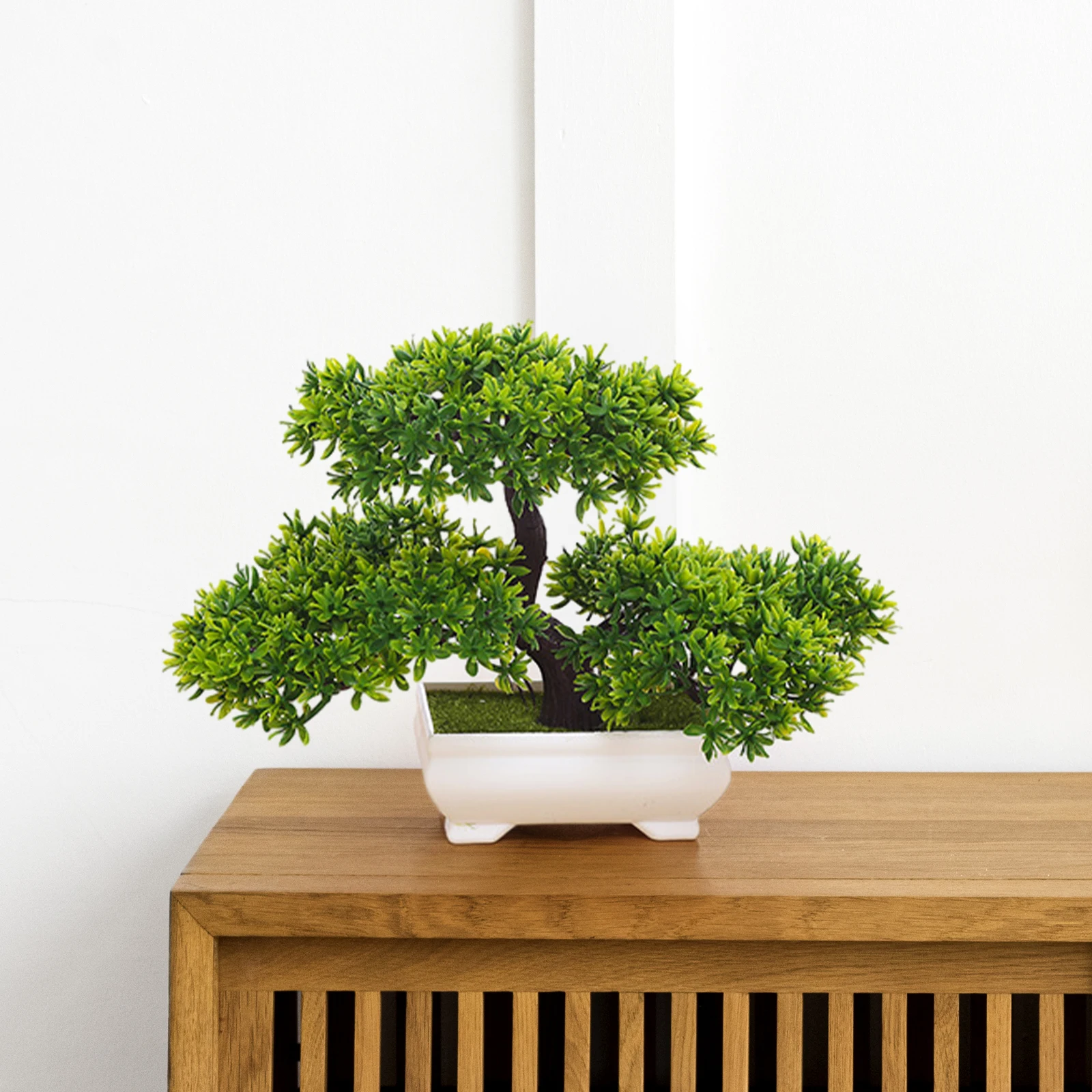 Artificial-Bonsai-Tree-Centerpiece-Desk-Decoration-Potted-Japanese-Pine ...