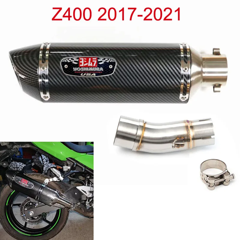 Z400-Motorcycle-Yoshimura-Exhaust-Pipe-Full-System-Link-Pipe-For ...