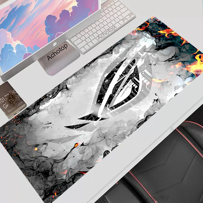 롱다운패딩 ASUS 대형 마우스 패드 게이머 ROG 애니메이션 마우스 패드, XXL 900x400 키보드 매트, 디자인 데스크 ...