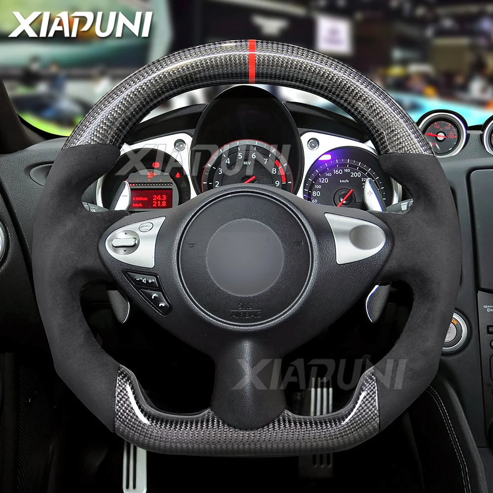 Customized Racing Wheel in Carbon Fiber and Alcantara for Nissan 370z ...