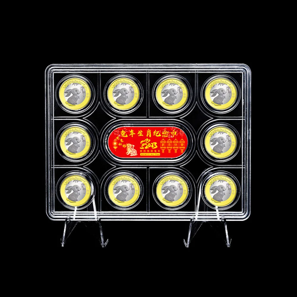 Collection-Box-Coin-Capsules-Round-Plastic-Coin-Holder-Box-Case ...