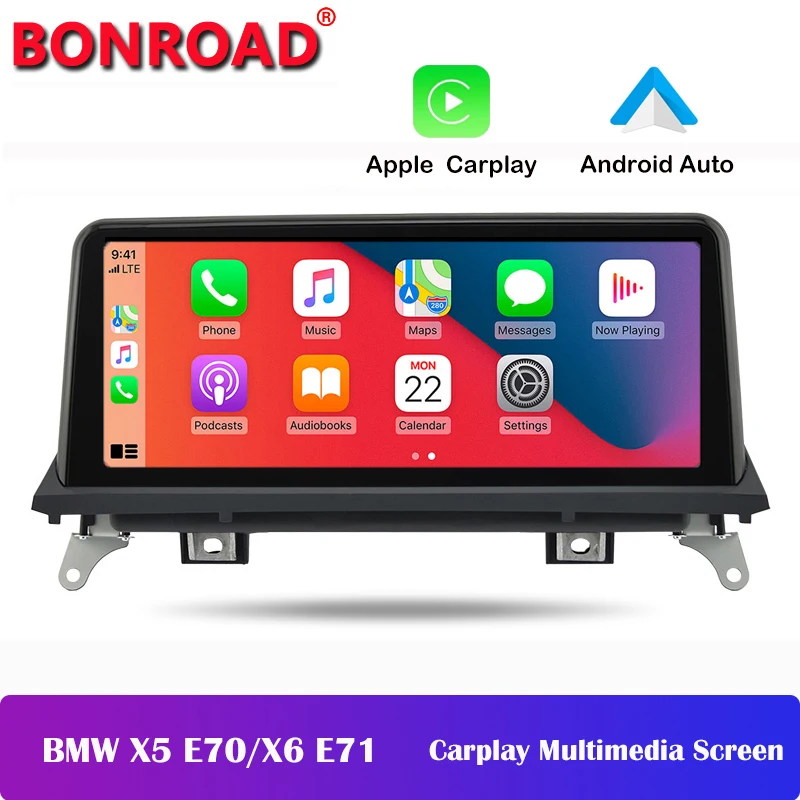 Bonroad 10.25'' Carplay Multimedia Player Radio Android auto Display ...