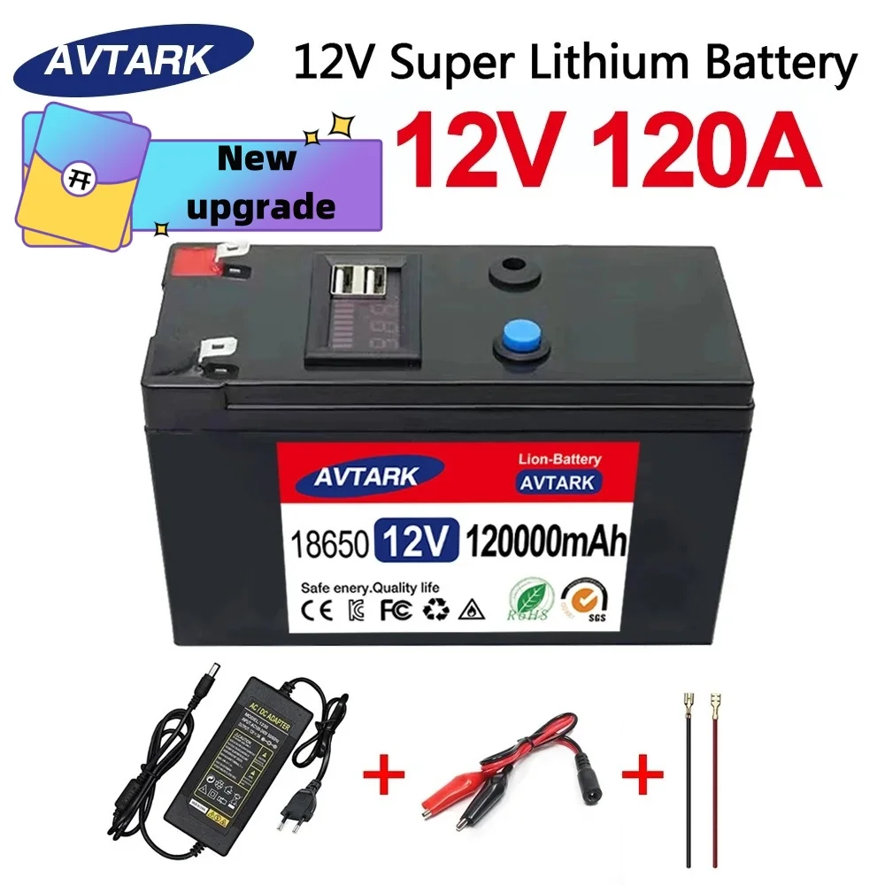 High-Quality-12V-Battery-120Ah-18650-Lithium-Battery-Pack-with-Solar ...