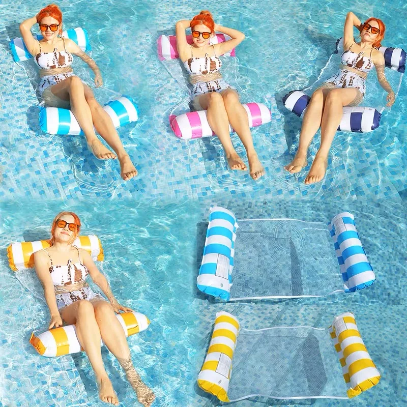 해먹튜브 접이식 플로팅 워터 해먹 플로트 라운지 팽창식 수영장 매트 침대 의자 수영 에어 매트리스 액세서리 티몬