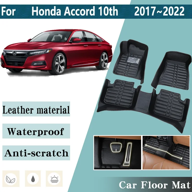 LHD-Car-Floor-Mat-for-Honda-Accord-10th-Gen-MK10-Inspire-2017-2022-Foot ...
