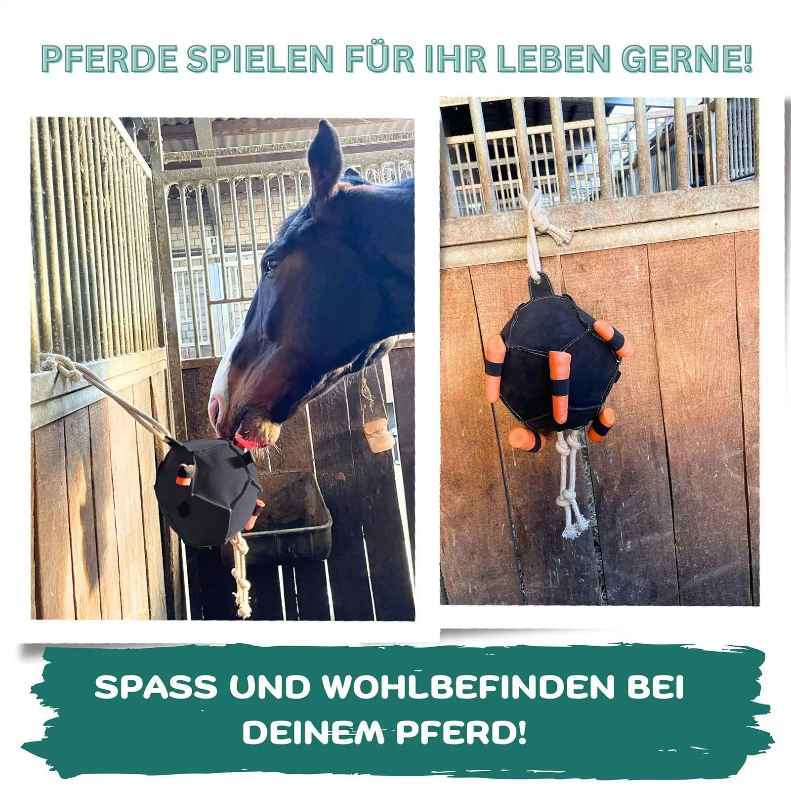 Horse Hay Ball Slow Feed Consumption Ball Interactive Boredom Buster ...