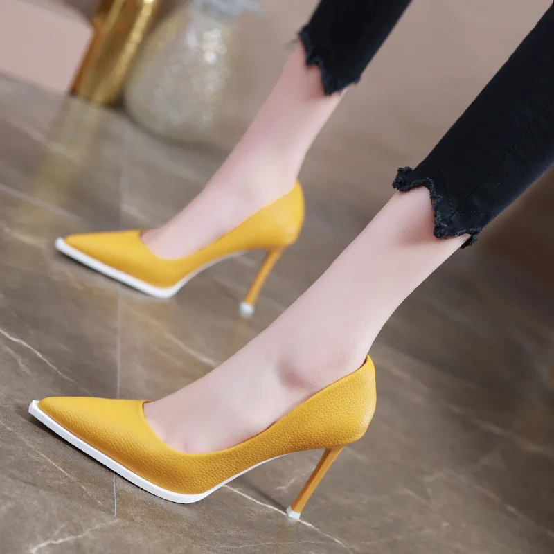 2022 New Style Women's Stiletto Heels Pointed Toe Pump Sandals Ladies ...