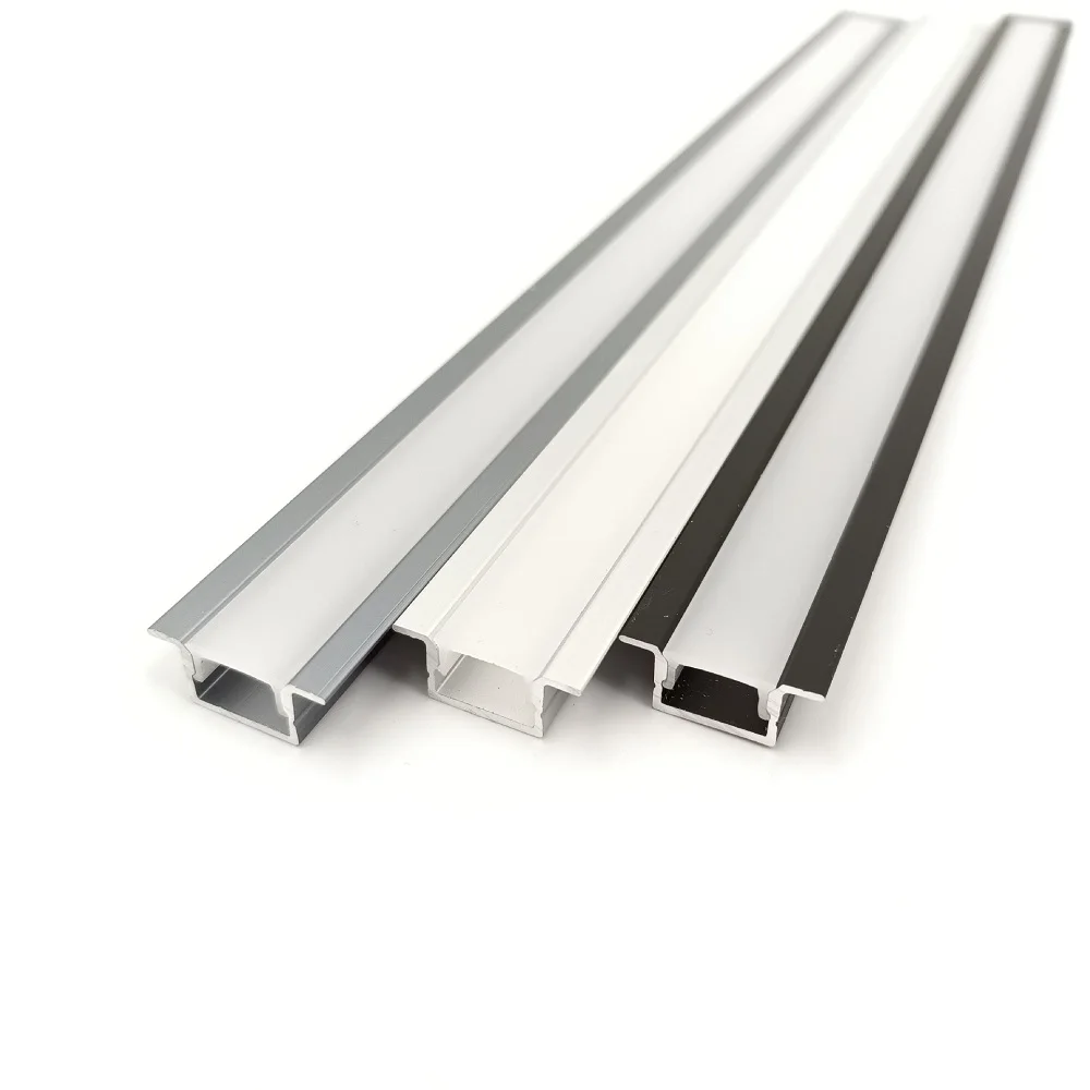 50cm/0.5m Aluminium Channel Bar for Led Strip Light Holder, Flat Style ...