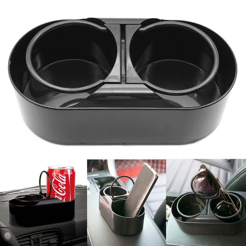 Car Dual Drink Cup Water Beverage Holder Mount Hole Bottle Stand For ...