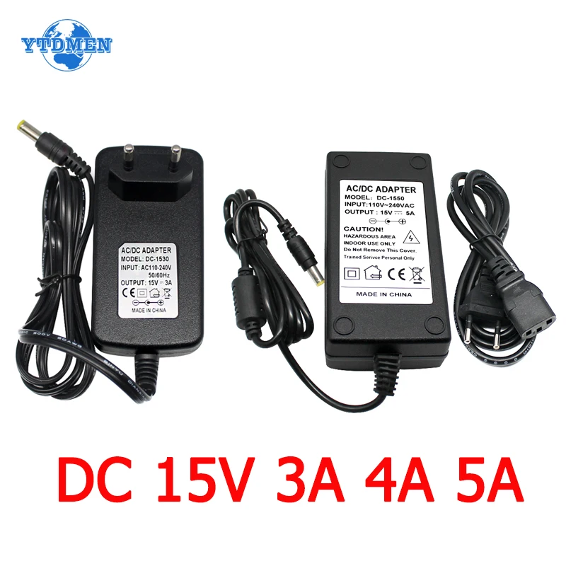 AC-DC-15V-3A-4A-5A-Power-Supply-Adapter-220-to-15-Volt-Transformer ...