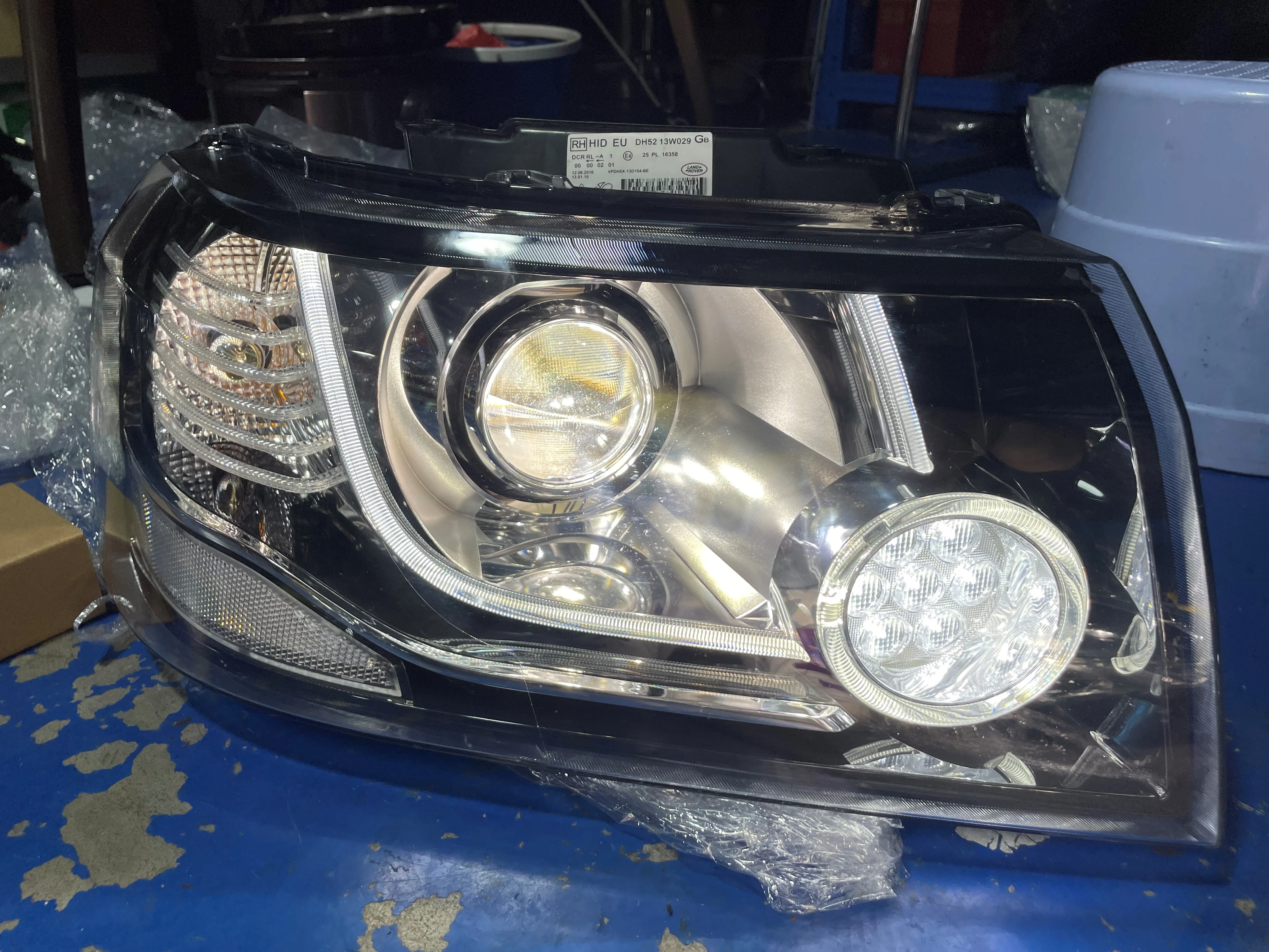 Fit-For-Land-Rover-Freelander-2-Headlight-2013-2015-Full-LED-Headlamp ...