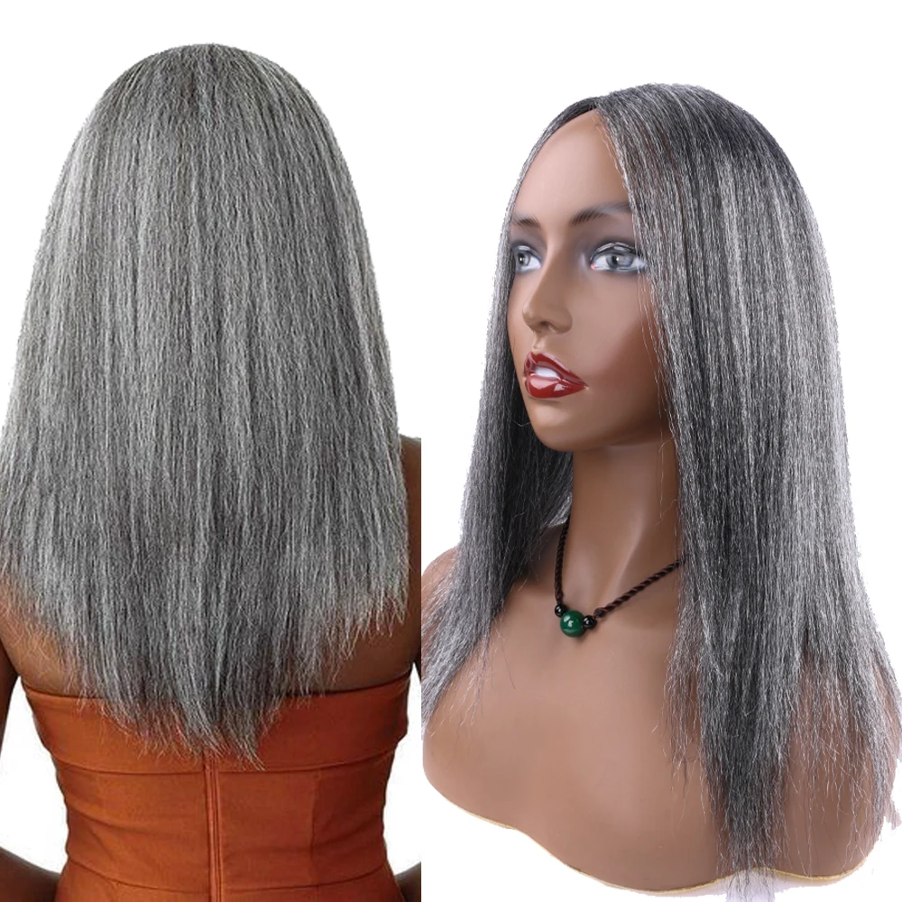 Full-Star-Yaki-Hair-Wigs-Afro-Kinky-Straight-Hair-Wig-14-Inches-Ombre ...