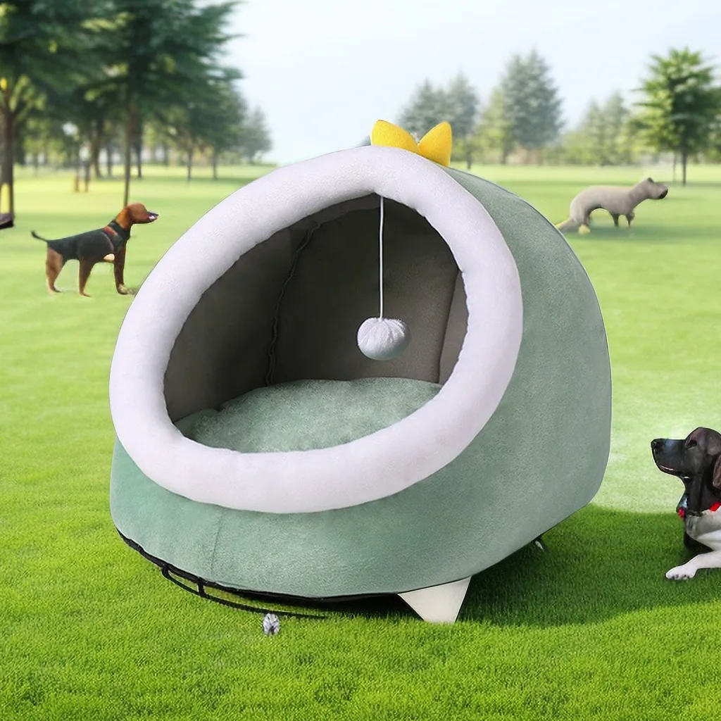 All-Season-Cat-Sleeping-Rest-House-Small-Dog-Puppy-Nest-Removable-Warm ...